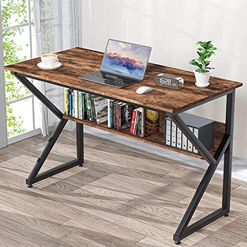 48 inches Length Office Table Desktop Table With Book Shelf Office Desk ...