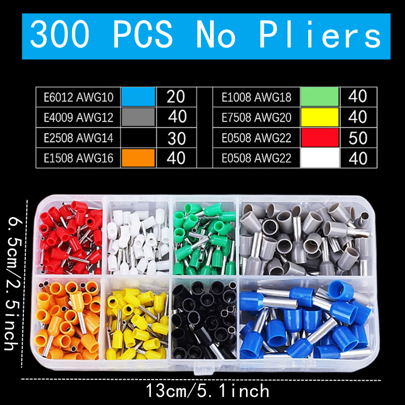 Boxed VE Tubular Crimp Terminals,Cable Electrical Connector,Insulated ...