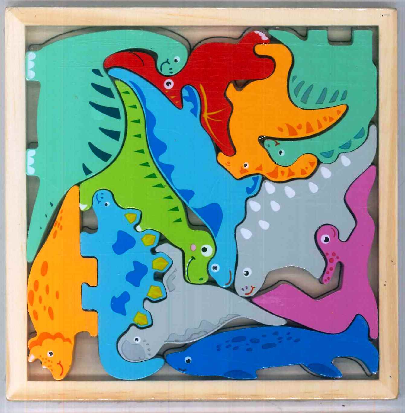 Puzzle for Kids Preschool Educational Brain Teaser Wooden Tray (10 to ...