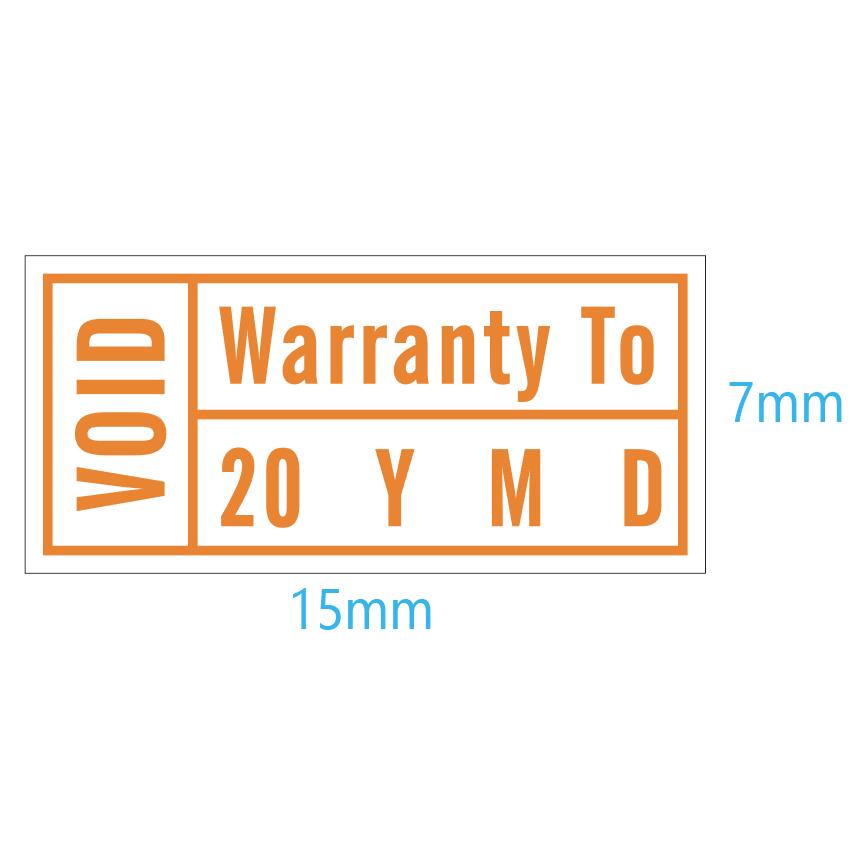 200pcs 15x7mm Warranty To Year Month Day by Writing Repair Guanantee ...