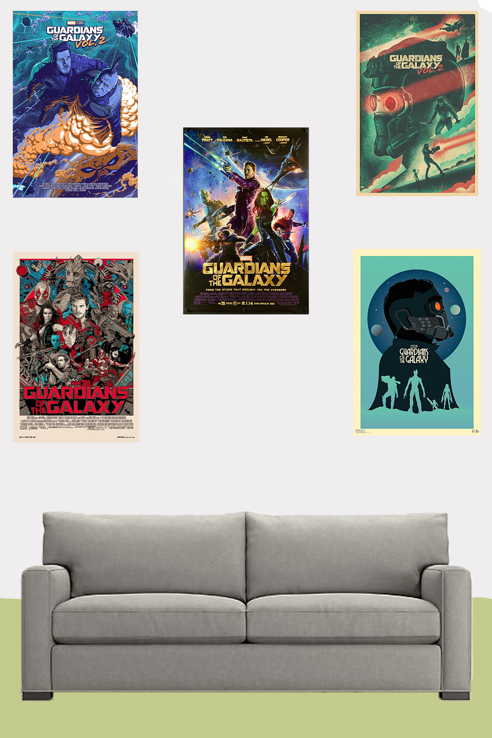 Set of 5-Guardians of the Galaxy by the Marvel MCU Multiverse Fan ...