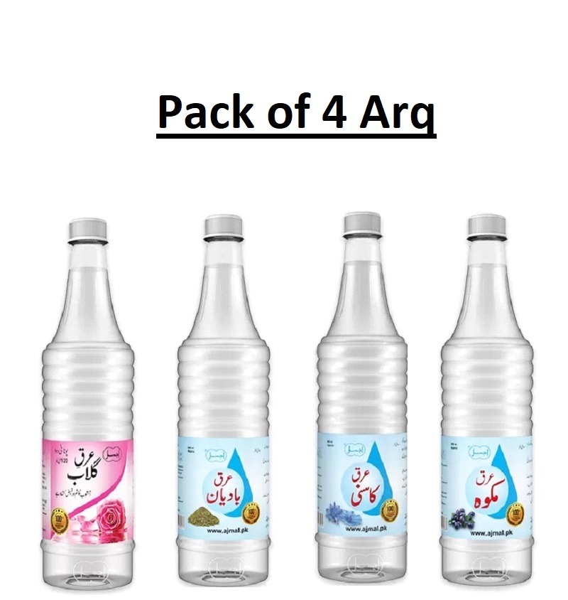 Arq Mako, Arq Badiyan, Arq Kasni, Arq Gulab pack of 4 | Daraz.pk
