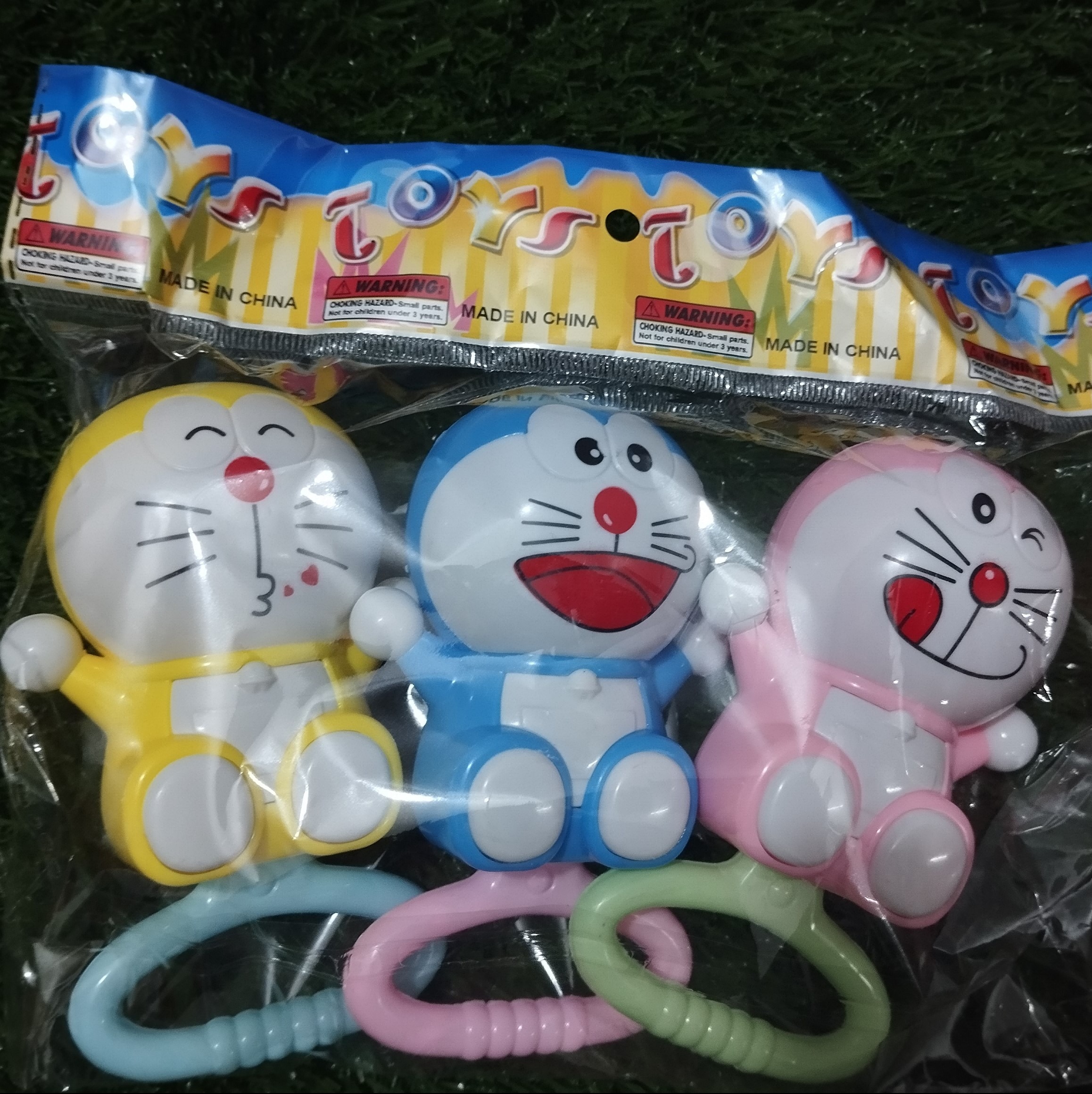 Doraemon Set Shake bell for kids chankana | Doraemon Cartoon | 3 Pieces ...