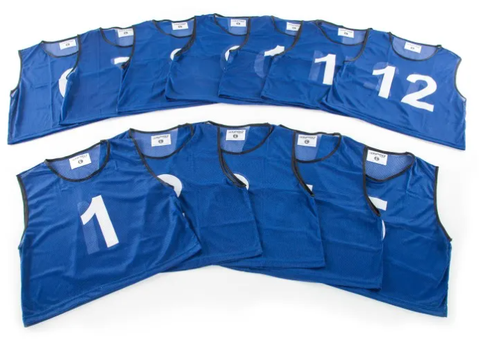 Football bibs Pack of 6 - Vest in Mesh For Football Training ...