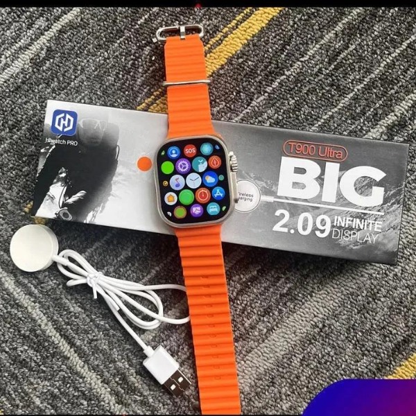 T900 Ultra Smart Watch 2.09 Infinite Display - 49MM Dial Size - Built-in Games - Bluetooth ...