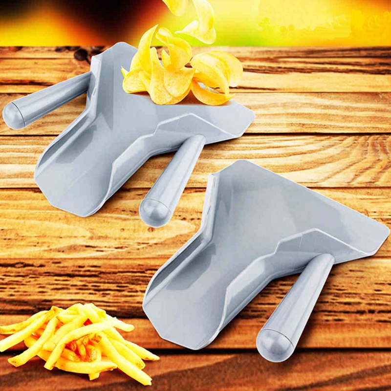 Plastic Chip Scoop French Fries Shovel Loader Chip Packag Shovel Funnel ...