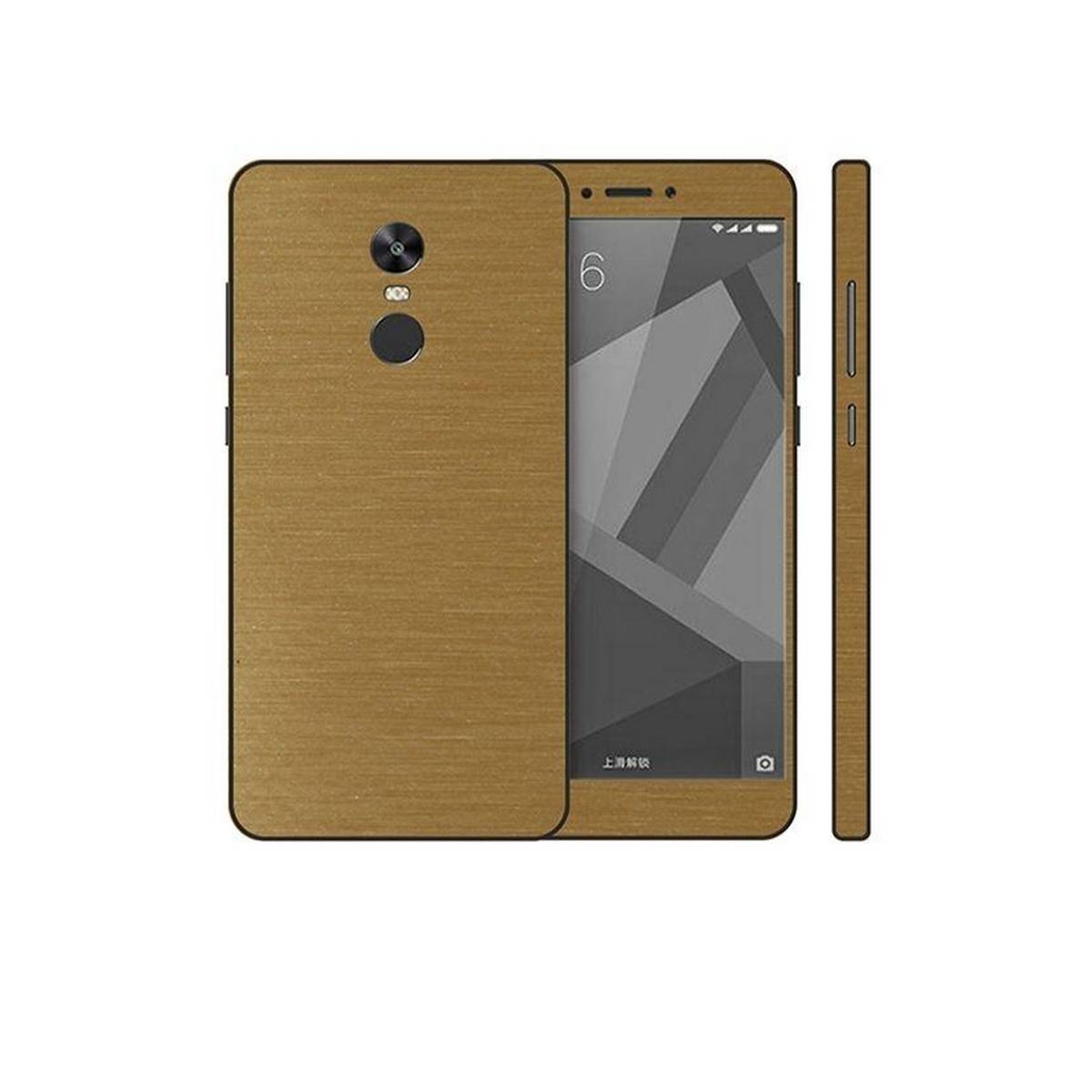 Xiaomi Redmi Note 4X Golden Brushed Metal Texture Mobile Skin | Daraz.pk