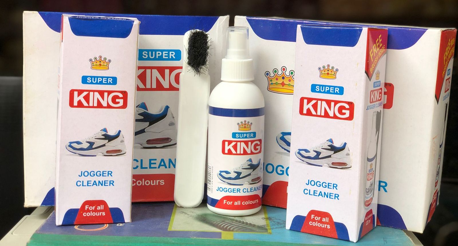 Super King Jogger Cleaner Spray with brush 120ml | Daraz.pk