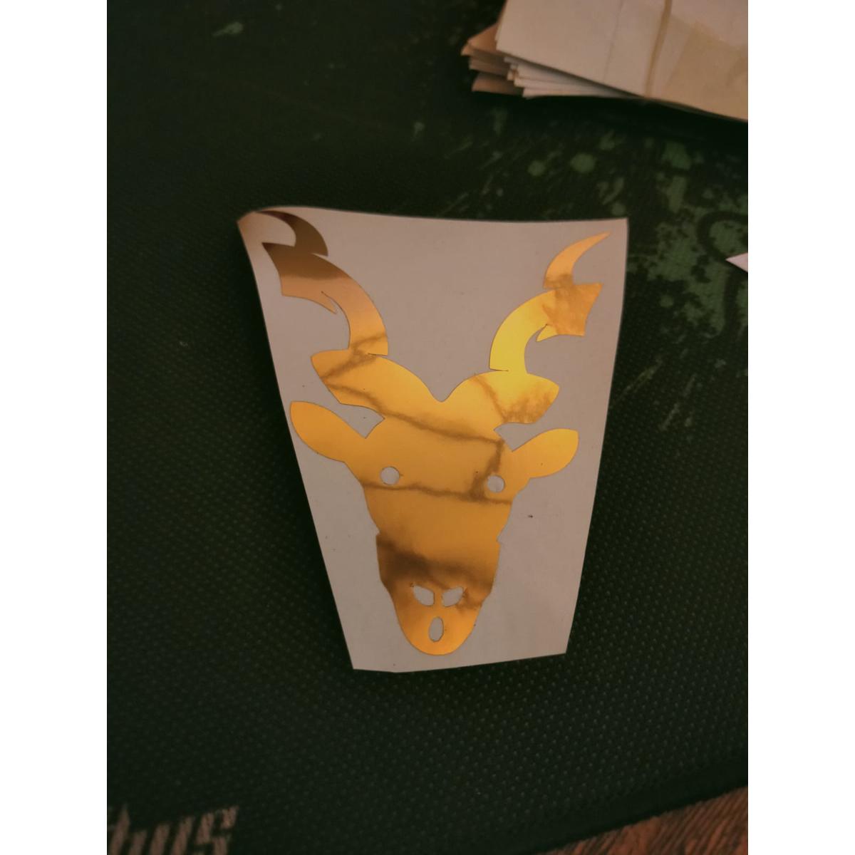 Golden Markhor Sticker Pack of 2, For Car,Golden markhor sticker for ...