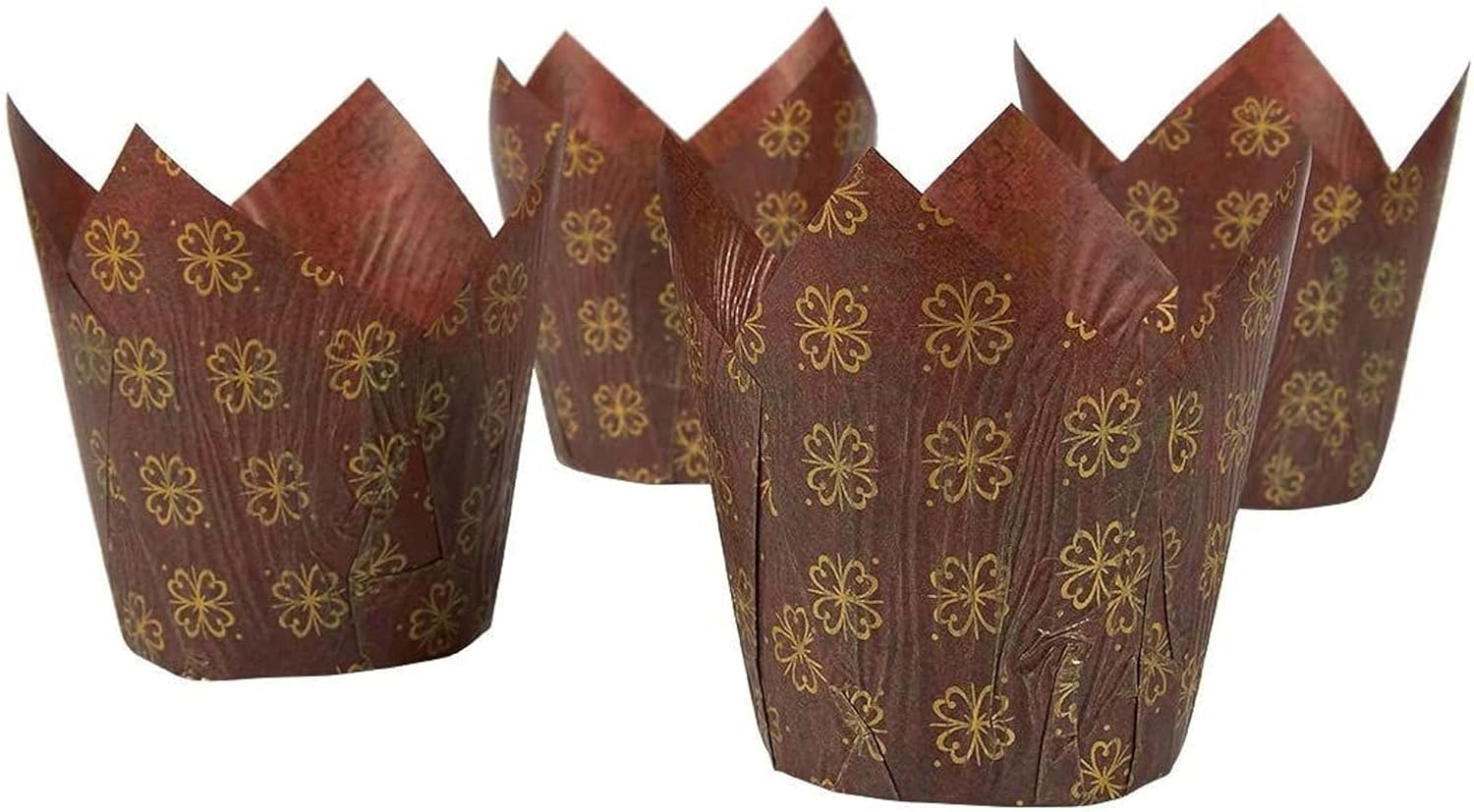 Tulip Cupcake Liners with Golden Model - 50 Standard size of Tulip ...
