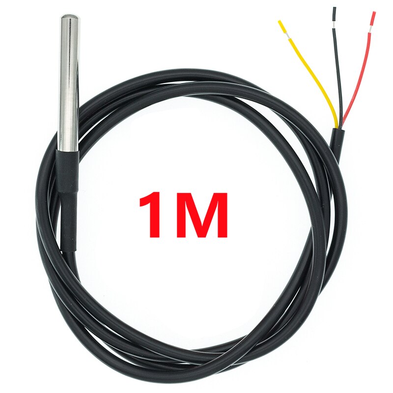 DS18B20 Temperature Sensor Module Kit Waterproof 100CM Digital Sensor ...