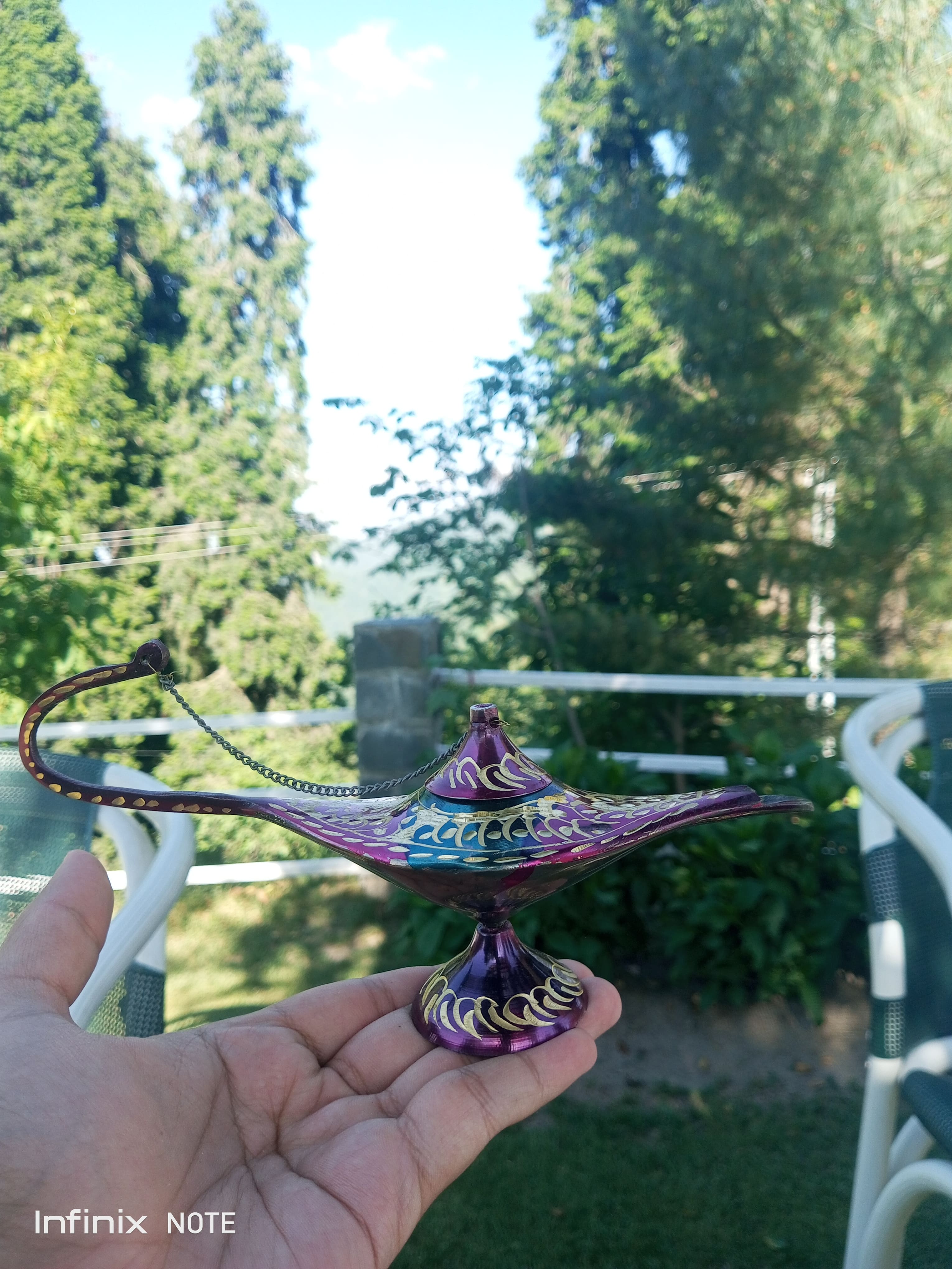 Handcrafted Antique Style Aladdin Chiragh Made with Brass, For Home ...