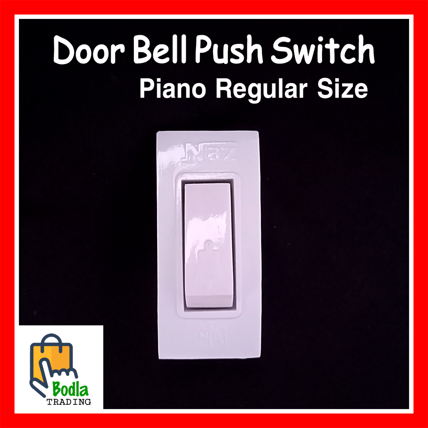 Door Bell Push Switch Piano Fitting Board Bell Push Button | Daraz.pk