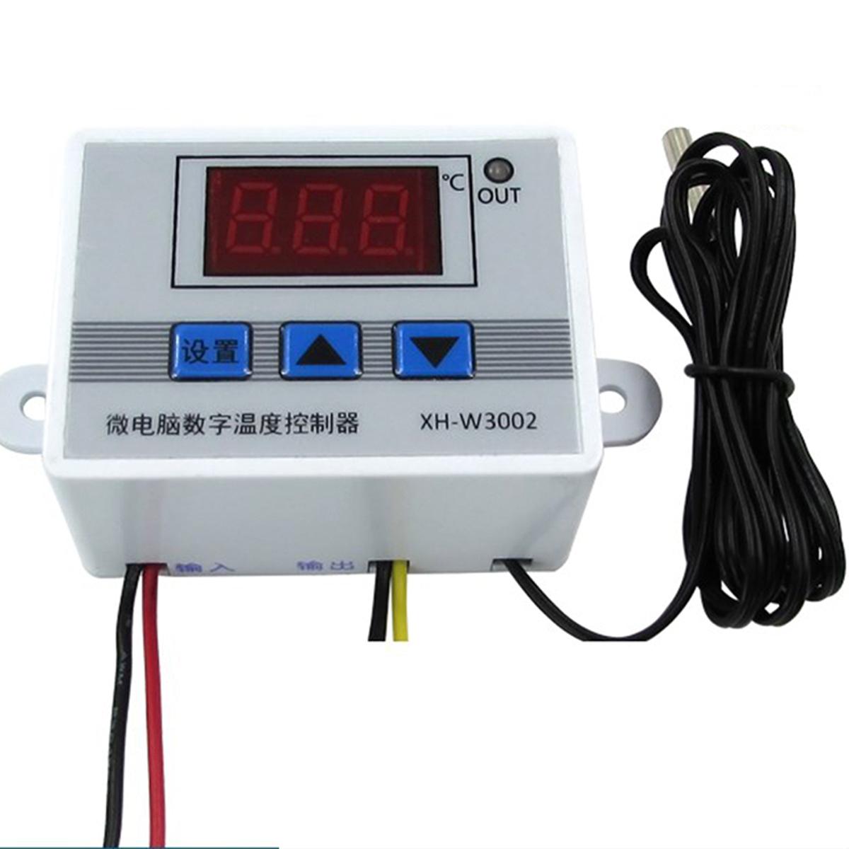 AC 220V W3002 LED Temperature Controller 6A Thermostat Control Switch ...