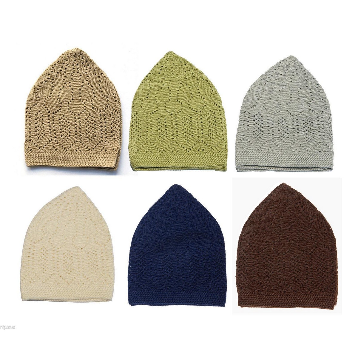 Turkish Namaz Topi Or Prayer Cap Available in Seven Different Colors ...
