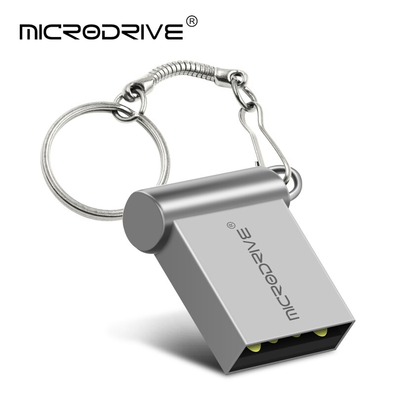 100%Real Capacity Metal Super Mini USB 2.0 32GB 64GB USB Flash Drive ...