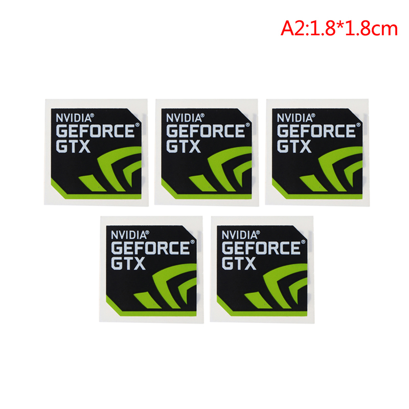 5PCS New NVIDIA GTX GEFORCE Laptop Desktop Label Decorative Sticker ...