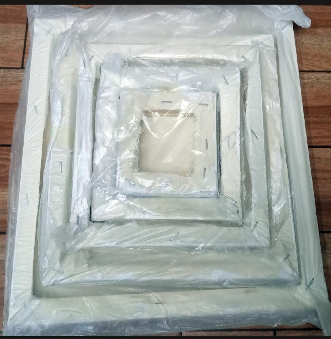 Pack of 5 Mix Square Canvas, Canvas Board for Painting, High Quality ...