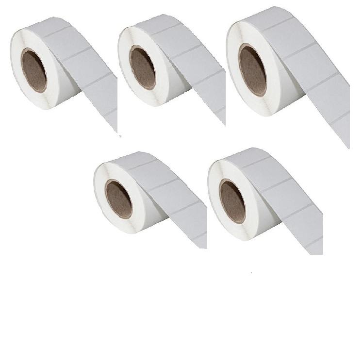 pack of 5 - Barcode Label Sicker Roll - Size 38mm x 28mm (Single Track ...