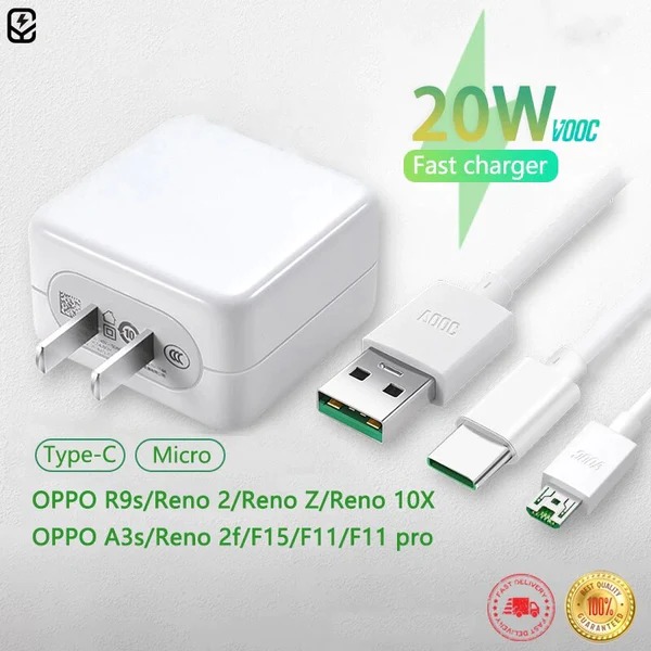 ORIGINAL OPPO R11 Charger Flash Charge VOOC Micro usb / Type-c Cable Original 5V 5A Fast ...