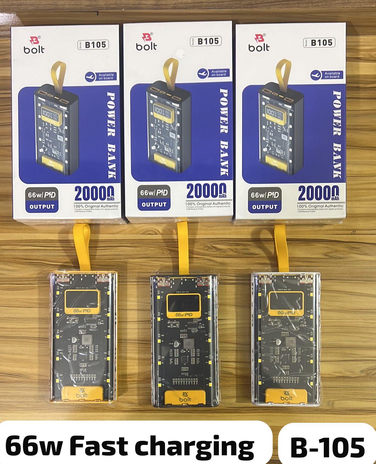 Transparent Power Bank 10000MAH or 20000MAHBoth variants feature ...