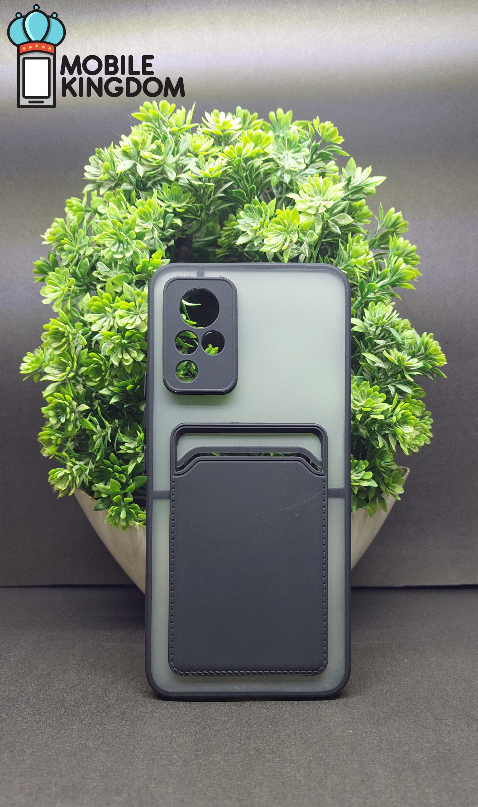 Vivo V21 - Smokey Matte Pocket Back Case with Card Holder - All Colors ...