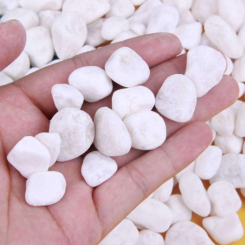 White Marble Chips Stone Pebbles (1KG PACK) Decorative Stones | Daraz.pk