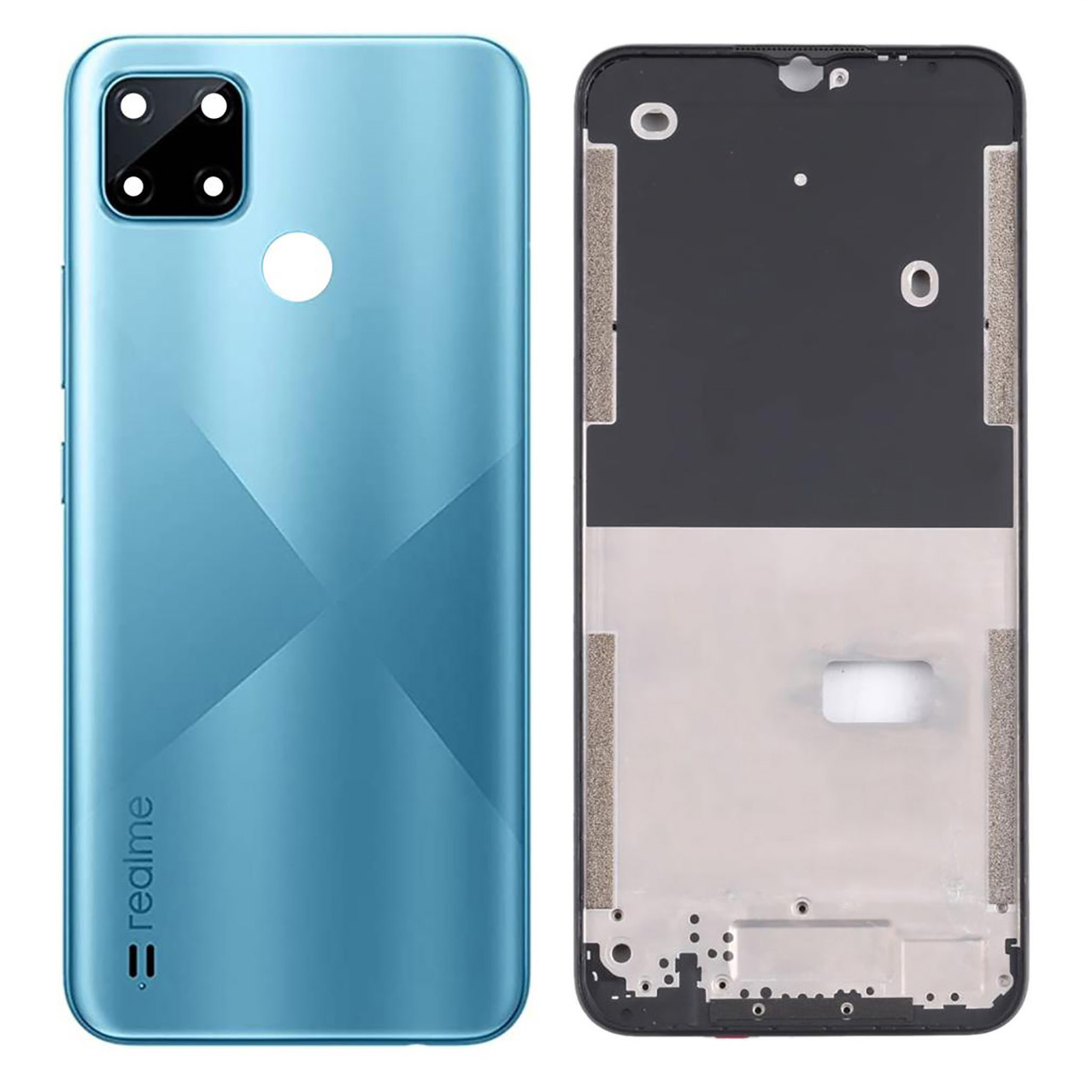 Realme C21Y Housing Middle Frame With Side Button and Camera Lens ...
