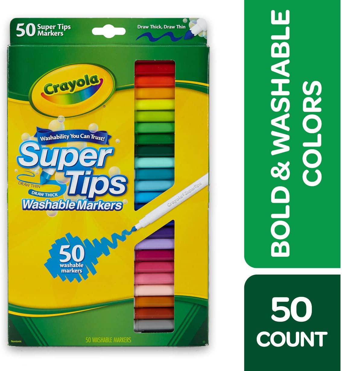 Crayola Super Tips Marker 50Pcs | Daraz.pk