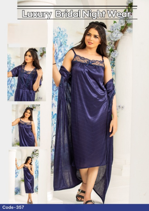 Sexy 2-Piece Nighty Set for Women – Gown & Inner, Bridal Nightwear ...