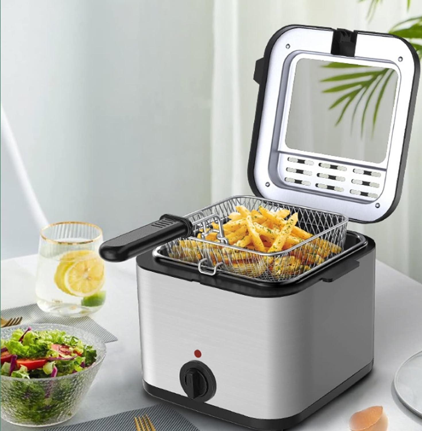Electric Deep Fire Fryer 2.5L Capacity Stainless Steel Fryer Stove ...