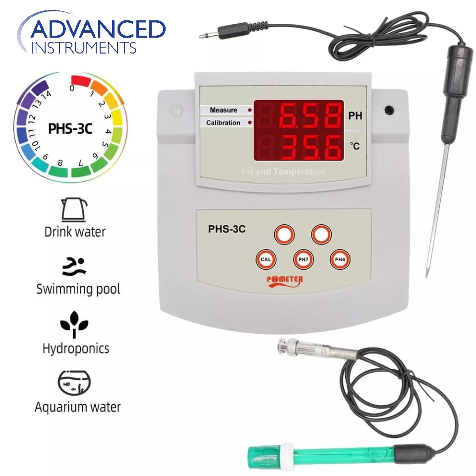 PHS-3C Multi-parameter ph meter Desktop Automatic Calibration Acidity Meter PH/Temp 2 In 1 PH ...