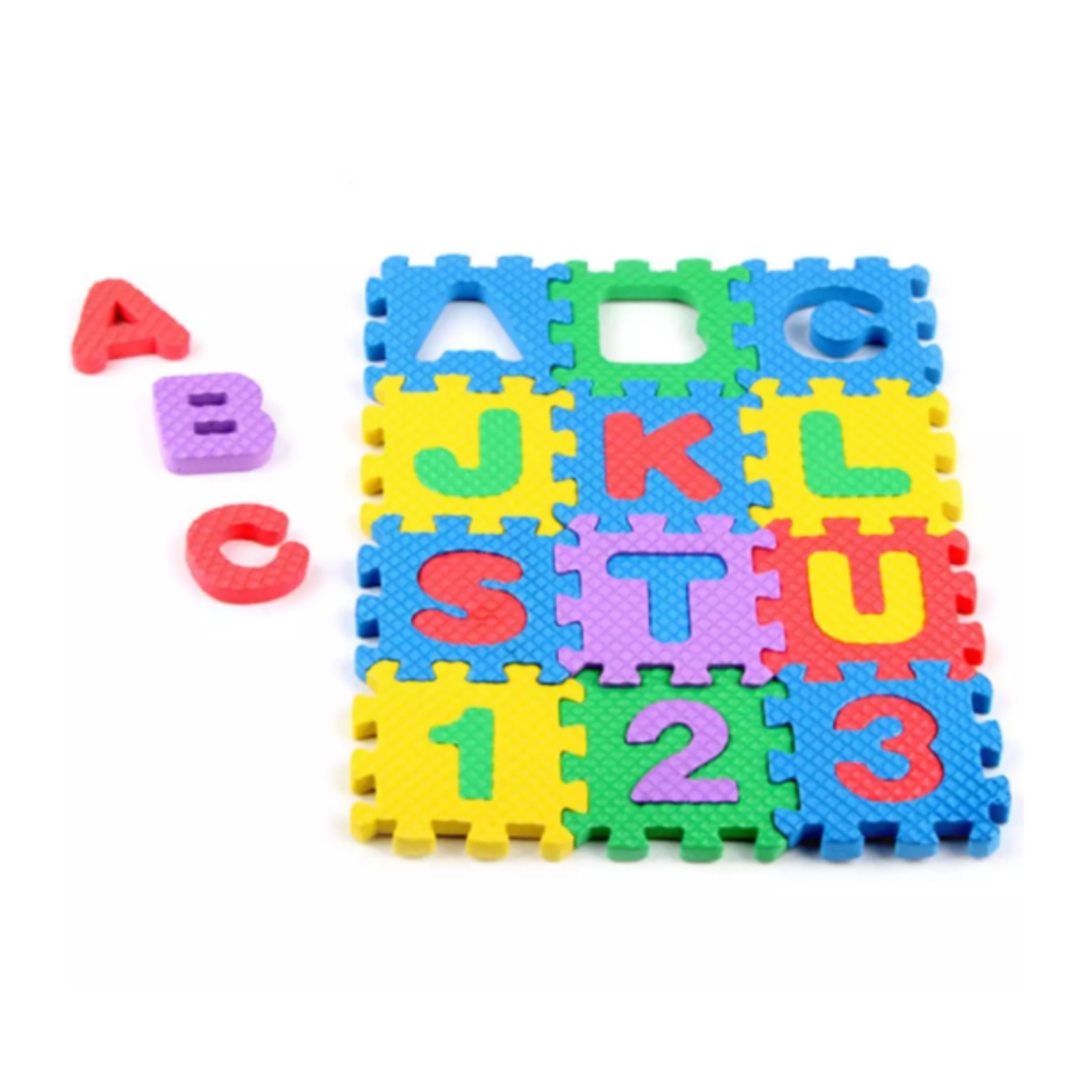 Alphabets and Numbers Foam Mat for Kids 36 Pieces 6cm x 6cm kids play ...
