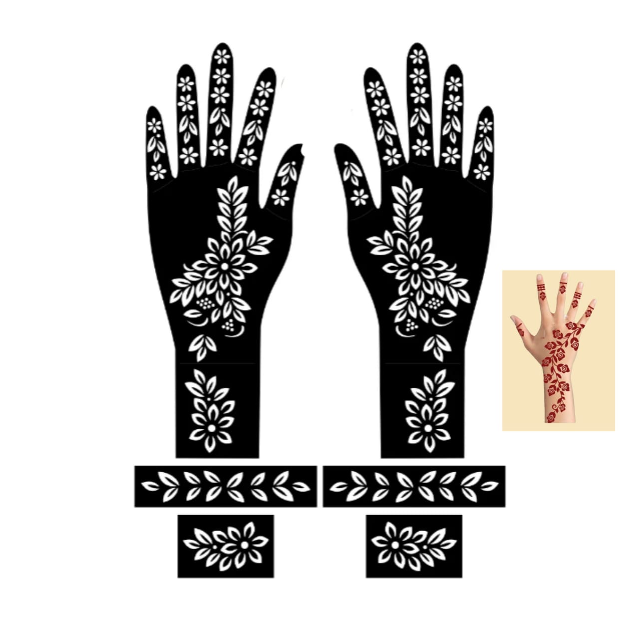 Mehndi Sticker | Bridal Mehndi Design Hand | Mehndi Sticker For Girls ...
