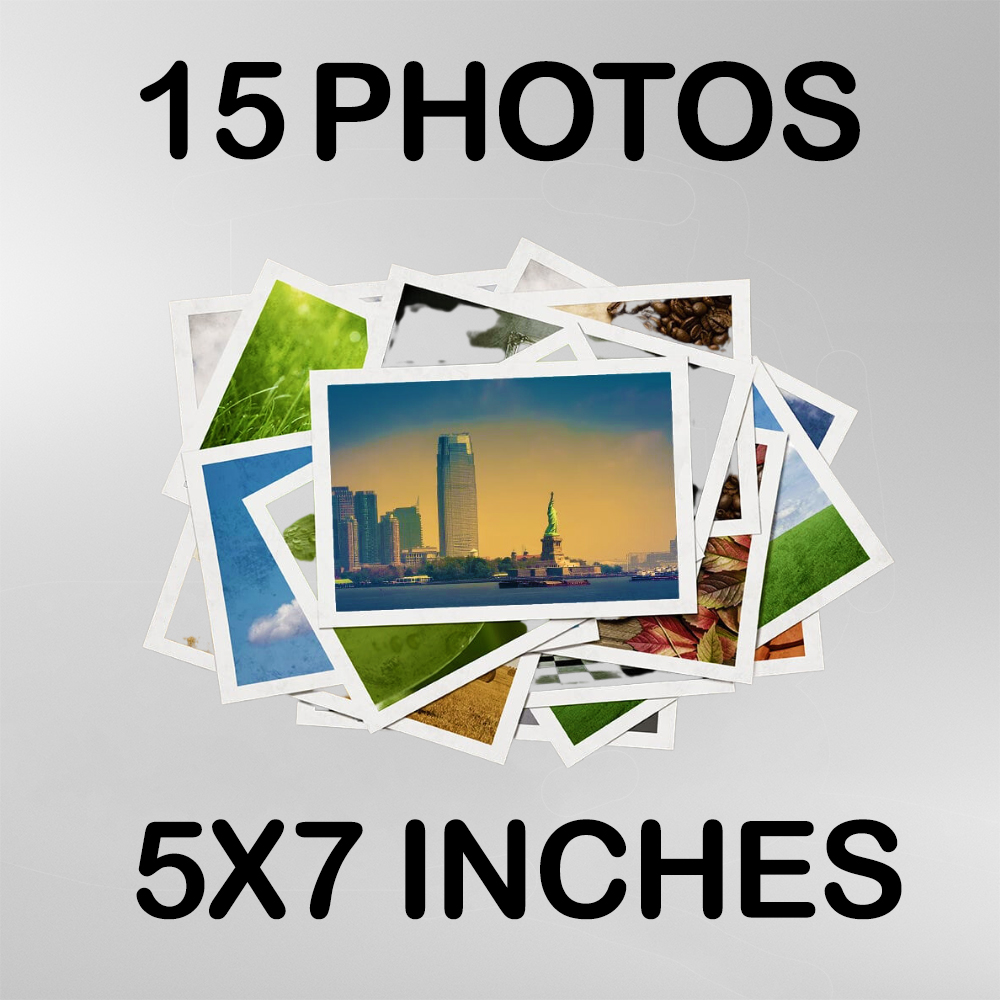 5X7 customized Photo Cards & Set of 5/10/15 pcs with Digital High ...