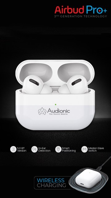 AUDIONIC AIRBUD PRO PLUS | High Bass HiFi Clear Sound | Noise ...