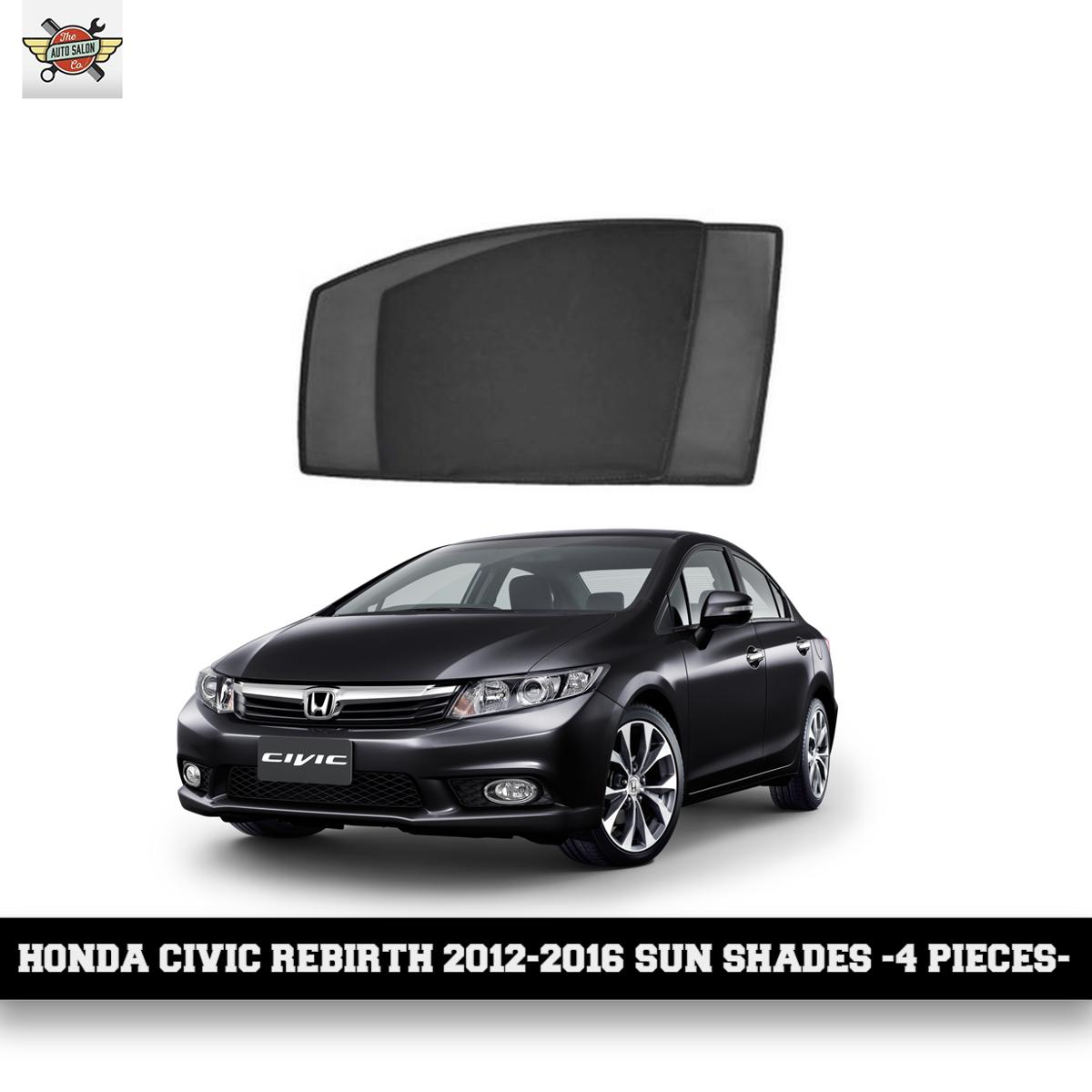 Honda Civic Rebirth 2012-2016 Sun Shades -4 Pieces- Without Logo | Daraz.pk