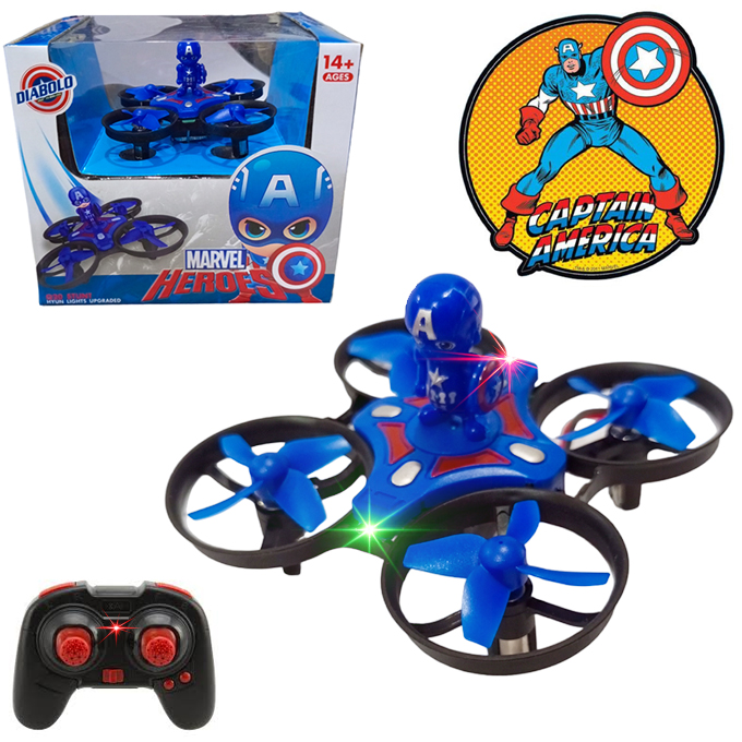 Remote Control Mini Drone With Captain America Mini Figure ...