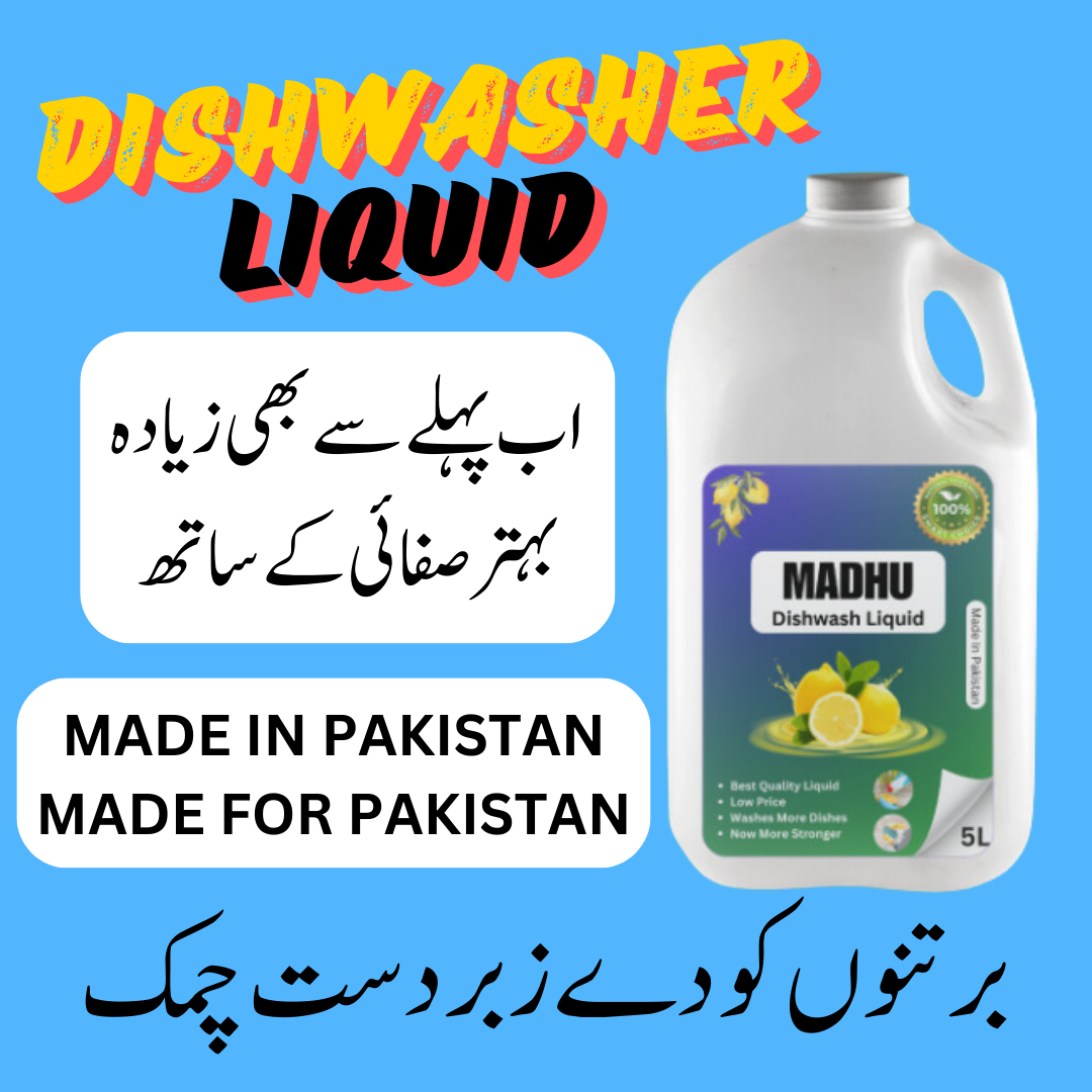 MADHU Liquid Dishwasher 5 Liter Bottle - Best Quality Liquid Dish Wash ...
