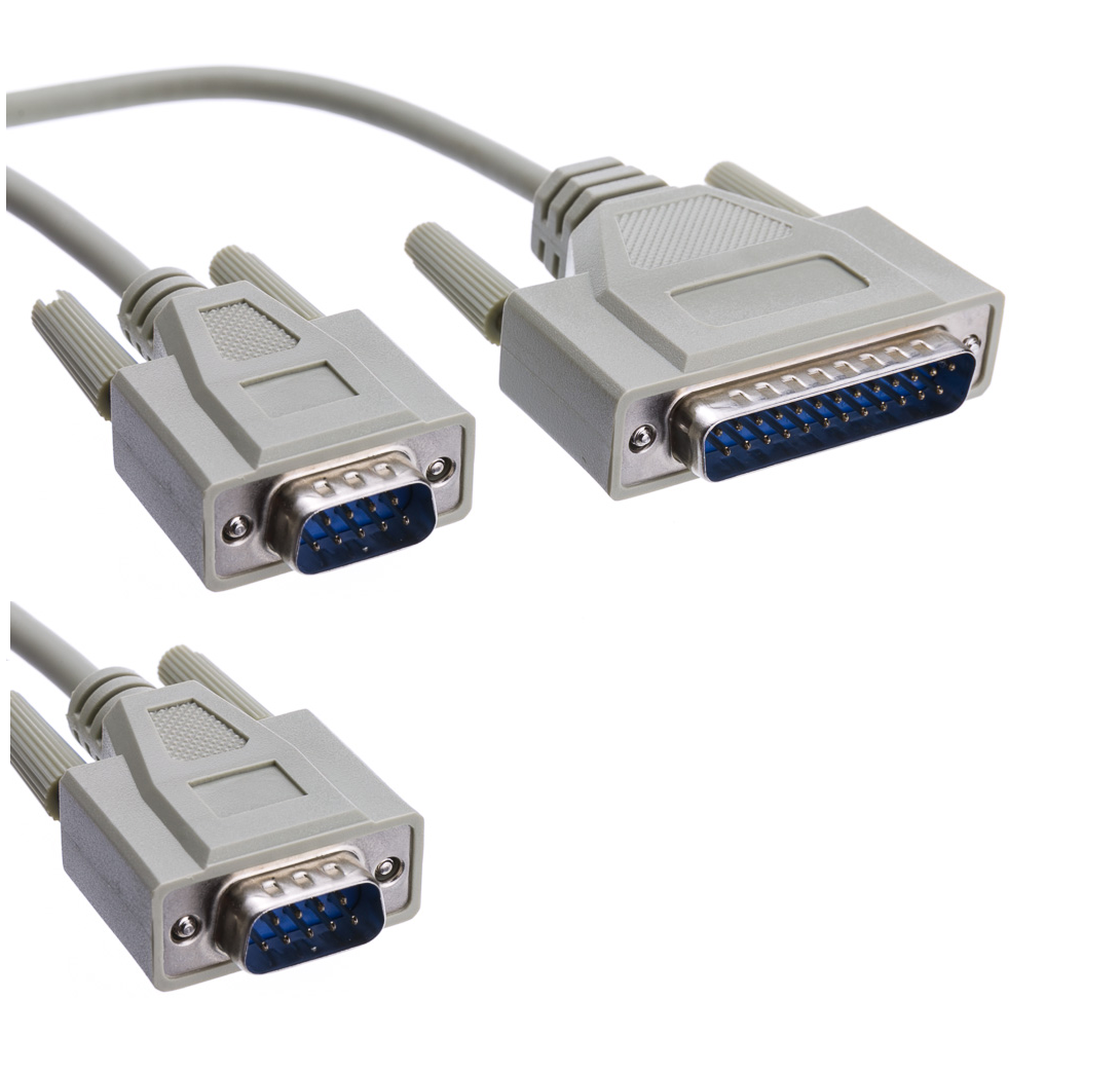 DB44 Male to RS232 Serial DB9 2x 9 Pin Connector 44 Pins to Dual 9 Pins ...