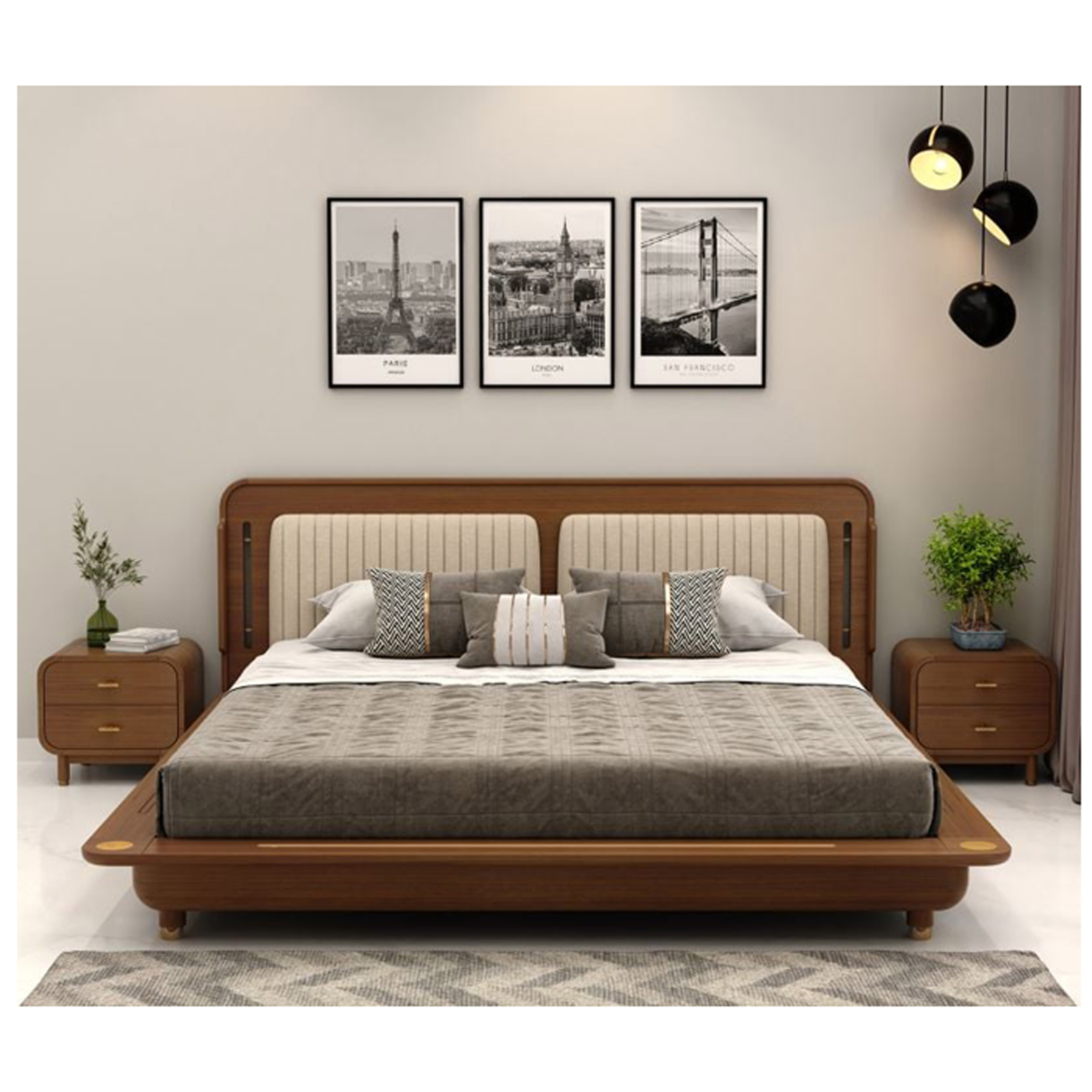 Otus Premium Solid Wood bed | Daraz.pk