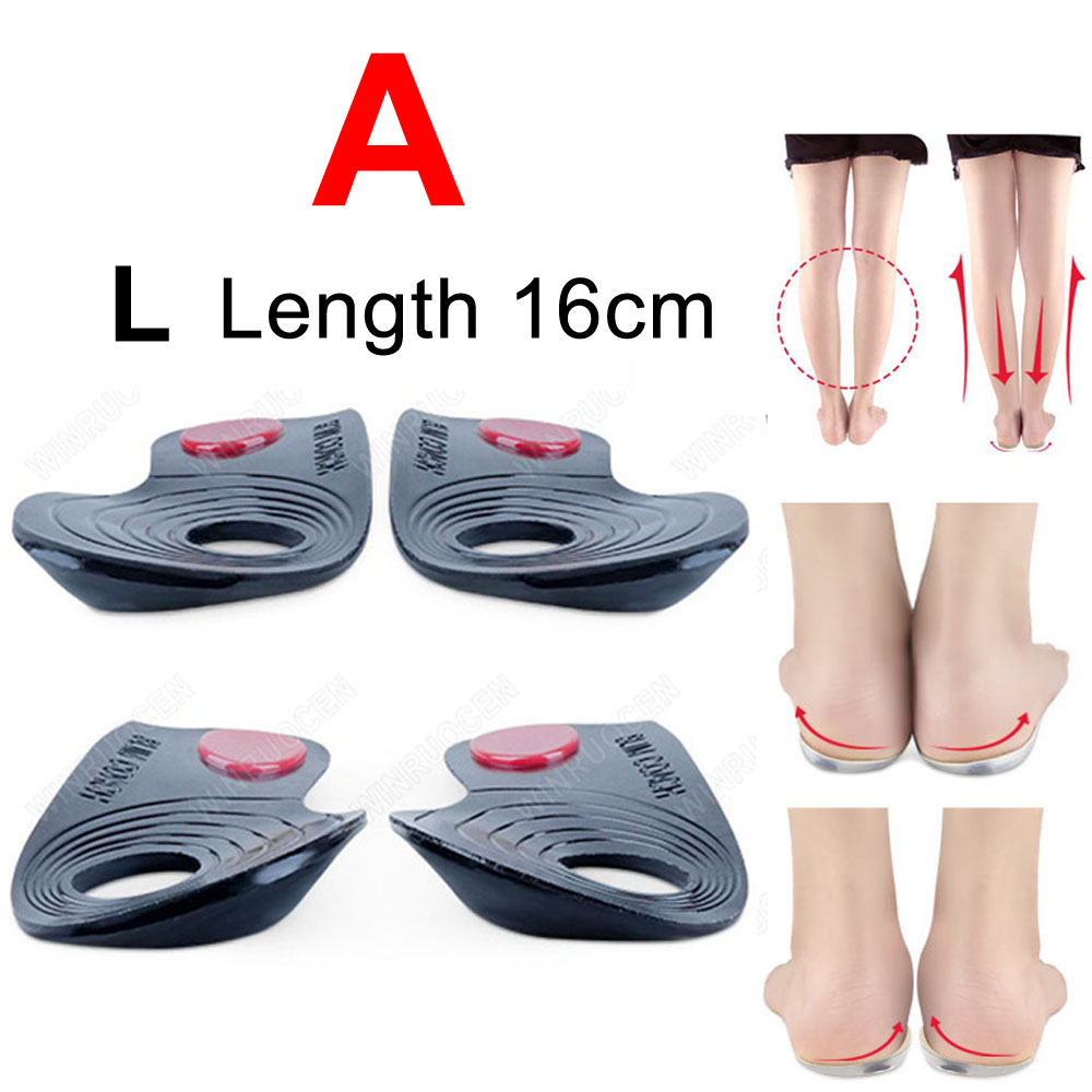 Flat Foot Massaging Cure Corrector Gel Insole O/X Type Leg Arch ...