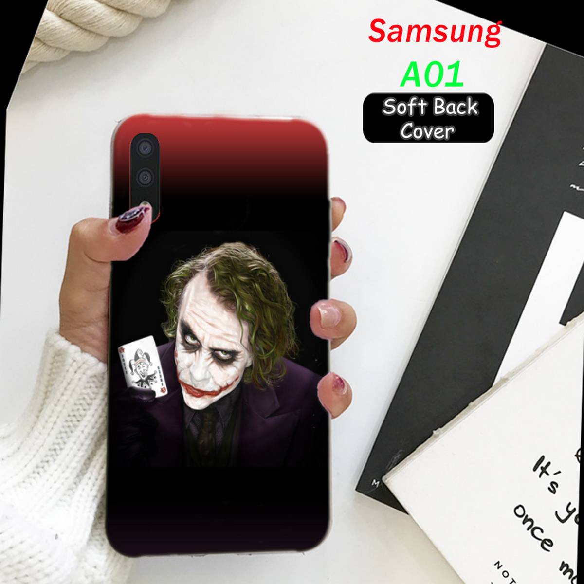 Samsung A01 Mobile Cover - Joker Soft Back Cover Case for Samsung A01 ...