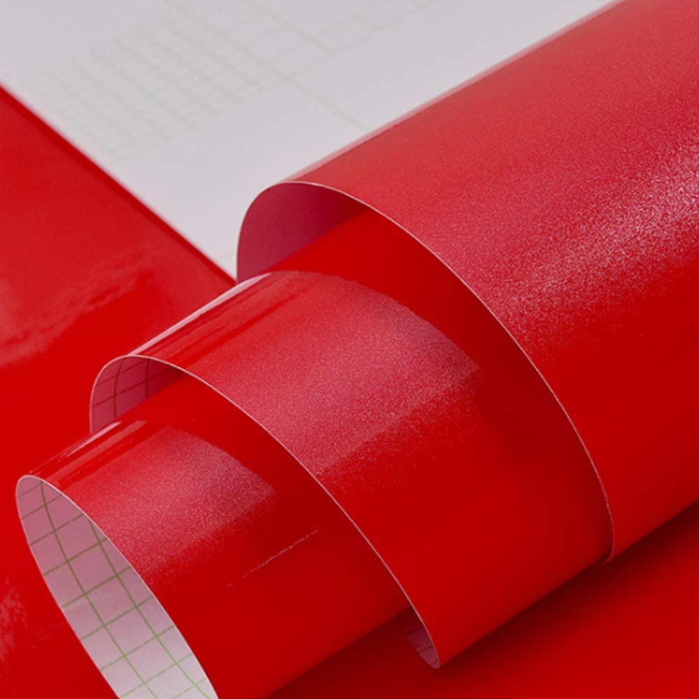 Red Wallpaper Peel and Stick Wallpaper Vinyl Self Adhesive Decorative ...