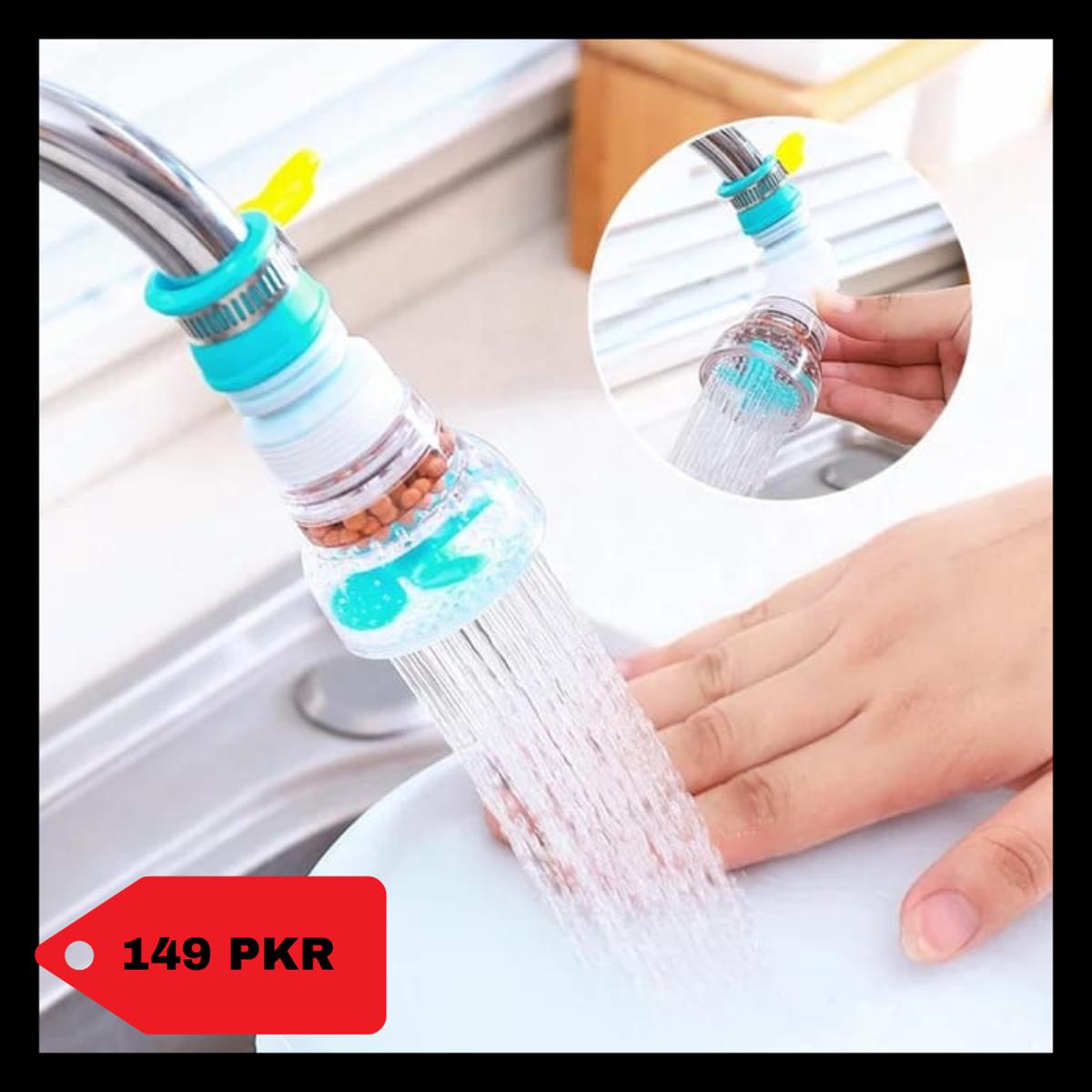 Plastic Fan Kitchen Shower Splash Fan Faucet Water-saving Filter Shower ...