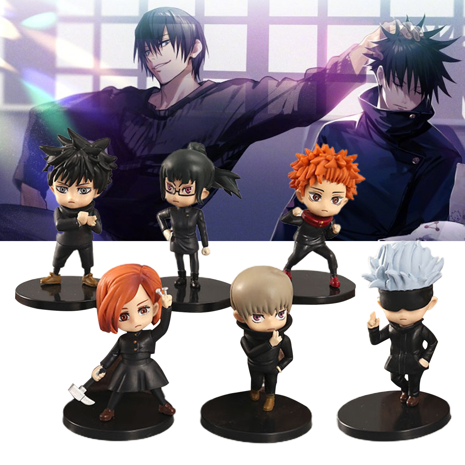 Livecity 6Pcs/Set Action Figure Eco-friendly Fine Workmanship PVC Anime ...