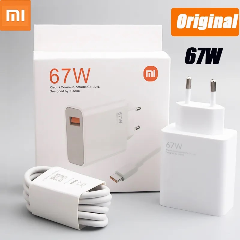 Xiaomi 67W Turbo Fast Charger - 100% Original 67W Warp Charger ...