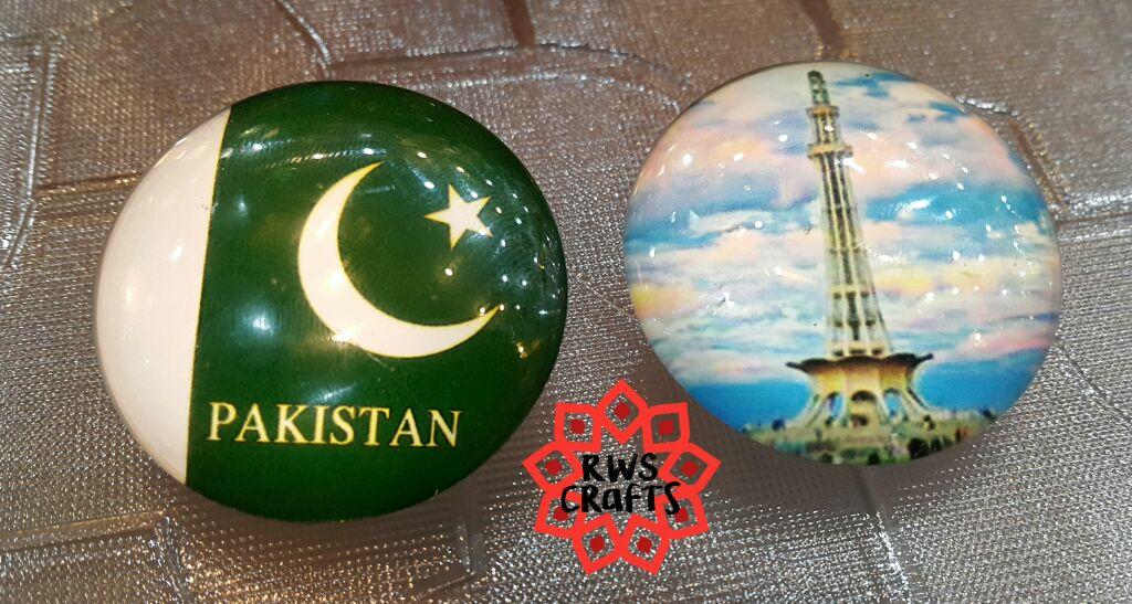 Fridge Magnets . Pakistani Monuments . set of 2 souvenirs .Handmade ...