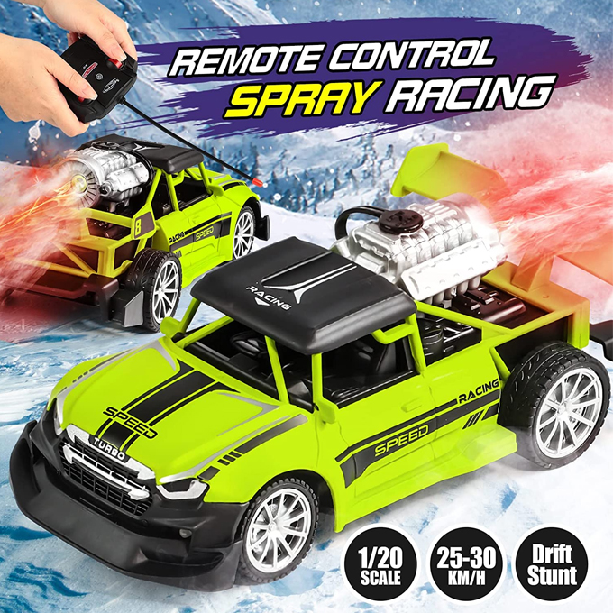 Remote Control Rock Monster Car with Lights & Flame Spray Function ...
