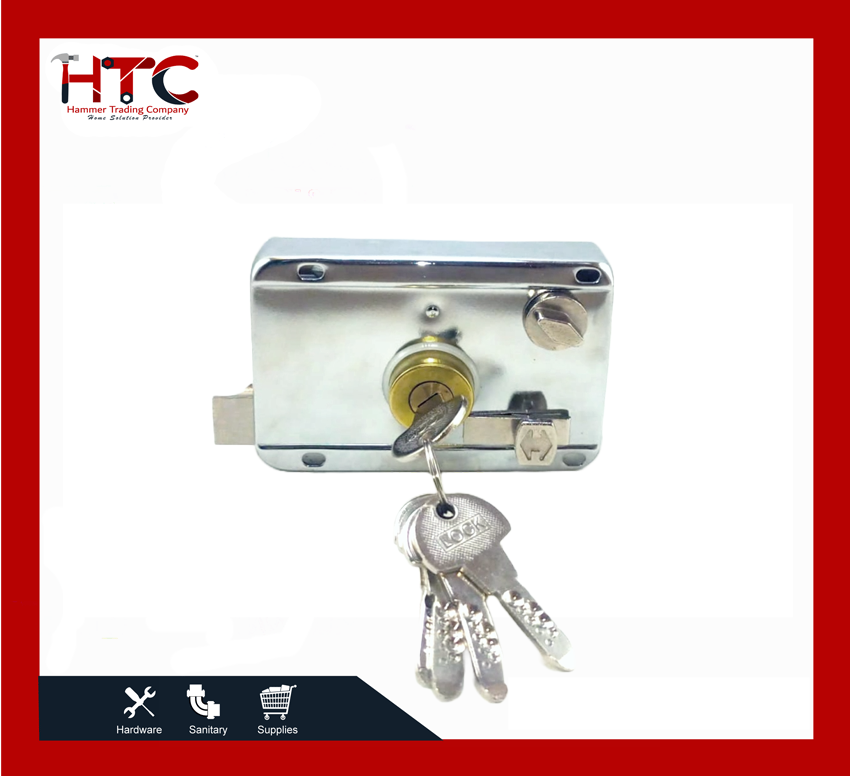 Main Gate Lock Door Lock with3 Keys | Daraz.pk